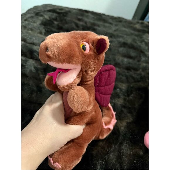 Dakine | Toys | Vintage 983 Dakin Purple Burgundy Dragon Plush 1 ...